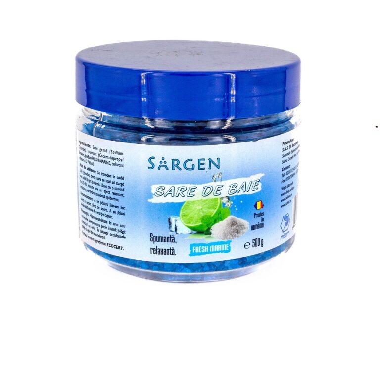 Sare de baie Sargen pentru copii – flacon – albastru – SALROM – Magazin ...